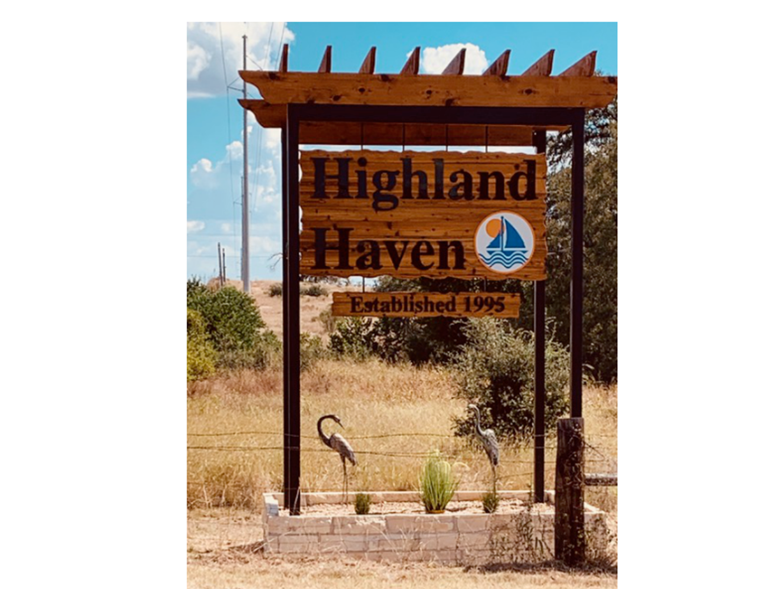 Highland Haven entryway shines with brand new sign